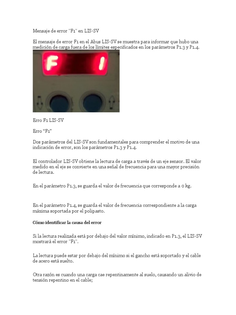 Abus Error F1 | PDF