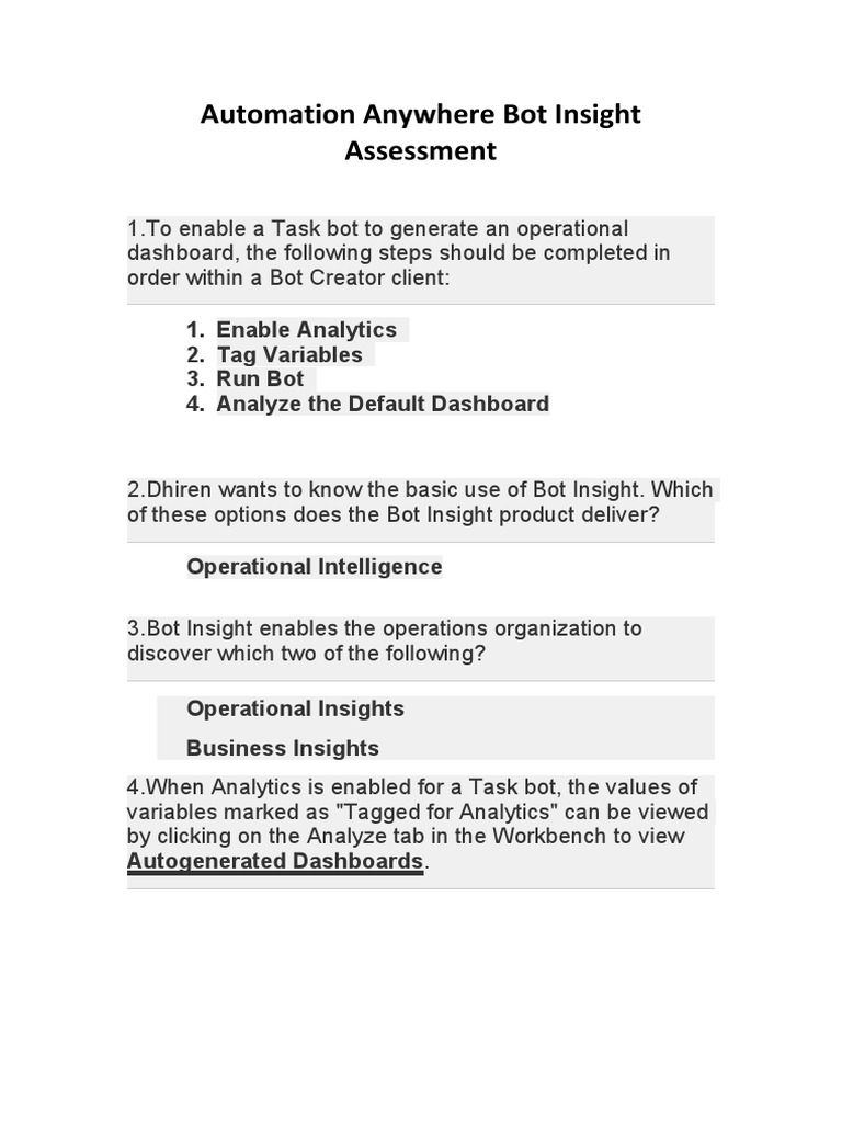 Bot Insight Guide for Analysts | PDF