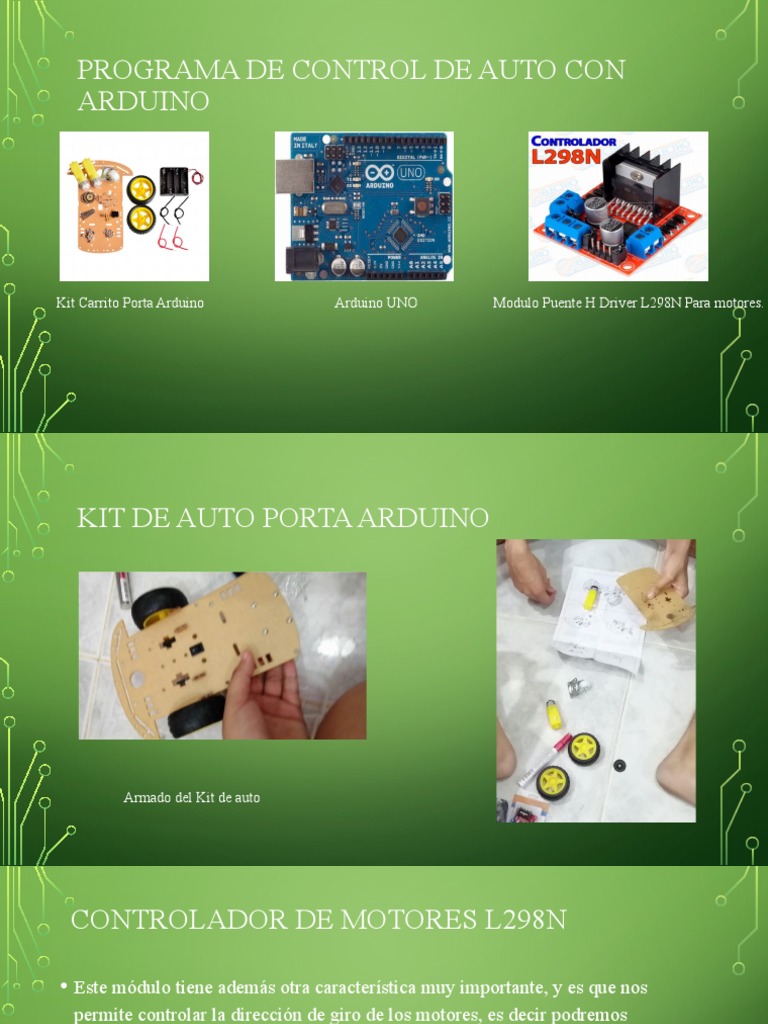 PROGRAMA DE CONTROL DE AUTO Con Arduino | PDF