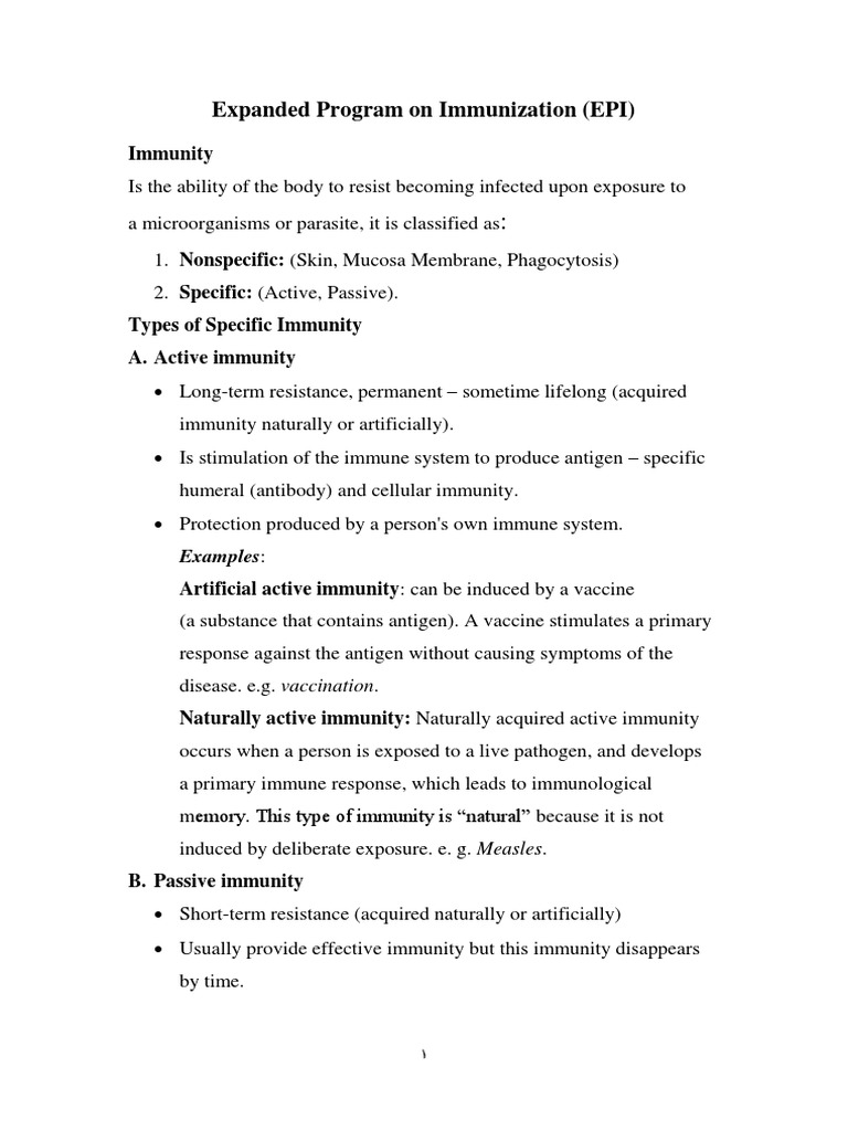 Immunization Part 1 | PDF | Immunity (Medical) | Adaptive Immune System