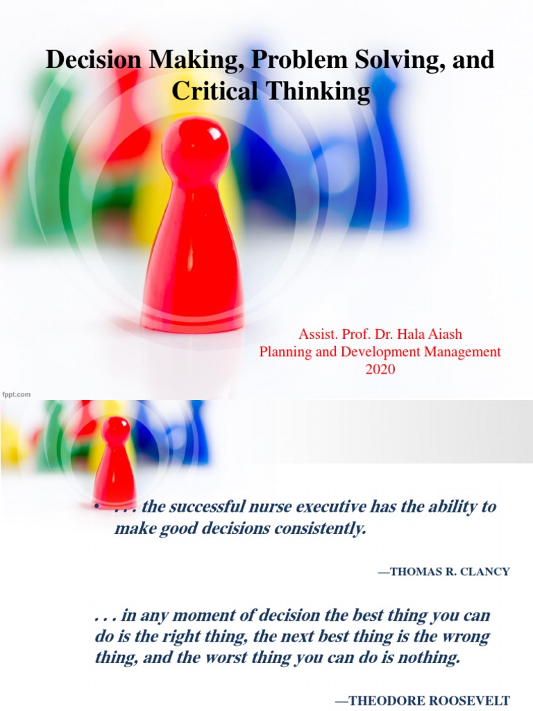 Chapter 1 | PDF | Critical Thinking | Decision Making