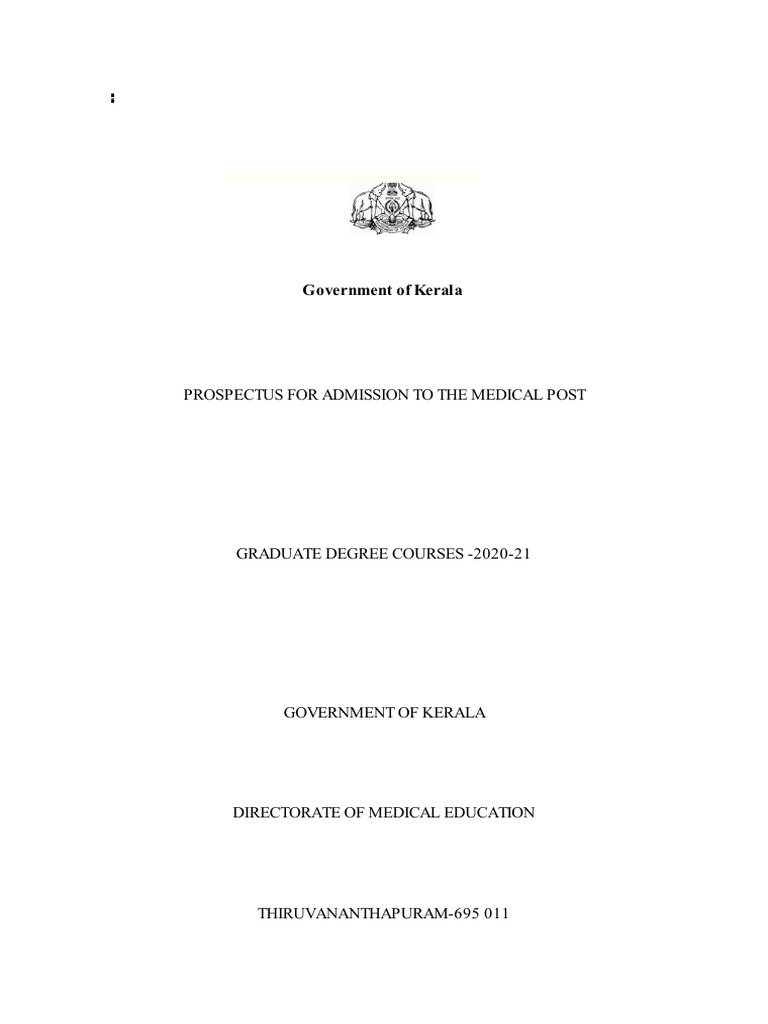 Prospectus PDF | PDF | University And College Admission