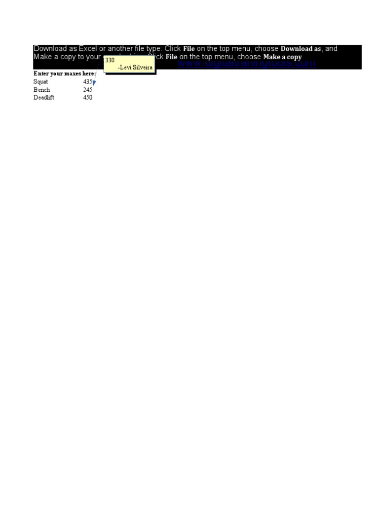 Sheiko - Example Programs | PDF | Weight Training | Physical Fitness