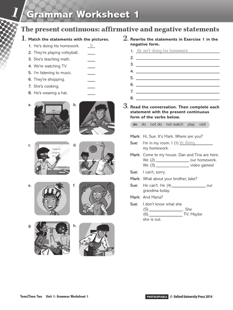 Grammar Worksheet Unit 1 | PDF | Morphology | Semiotics