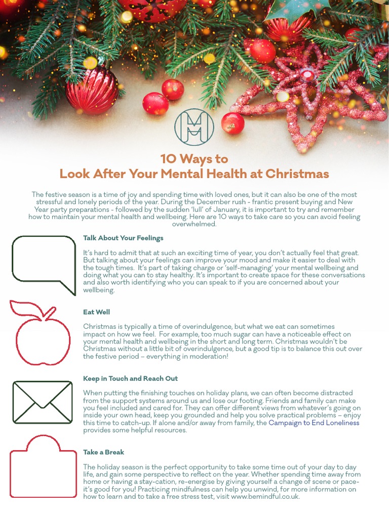 10 Ways To Look After Your Mental Health at Christmas | PDF | Mental ...
