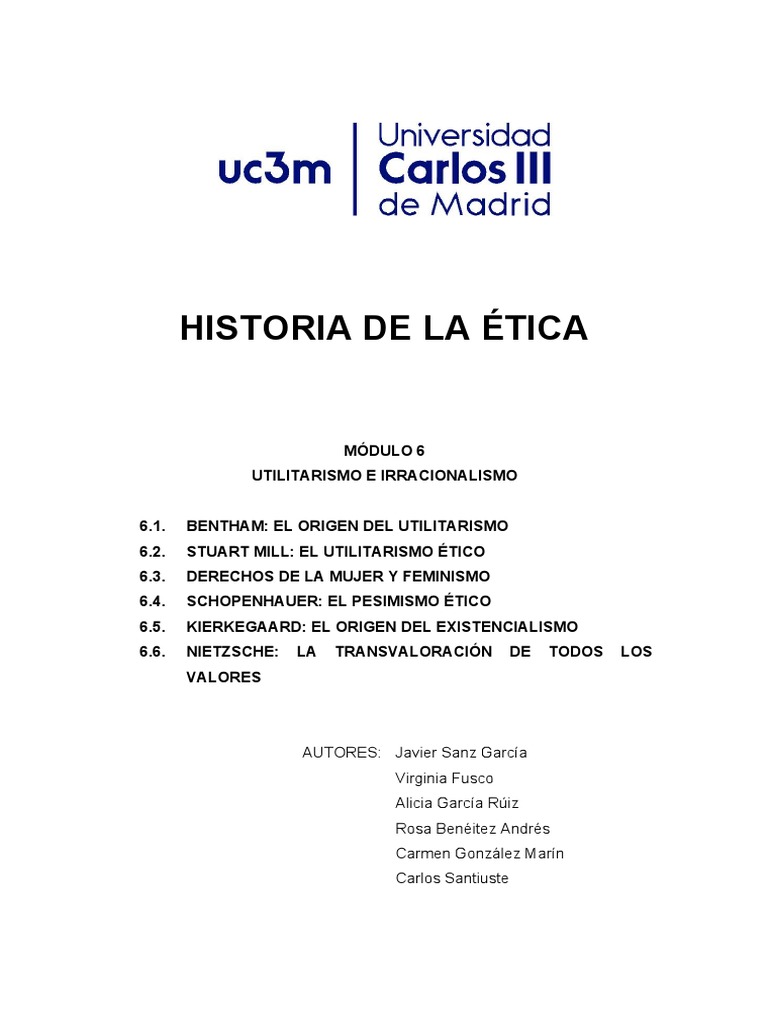 Apuntes de Etica | PDF | John Stuart Mill | Utilitarismo