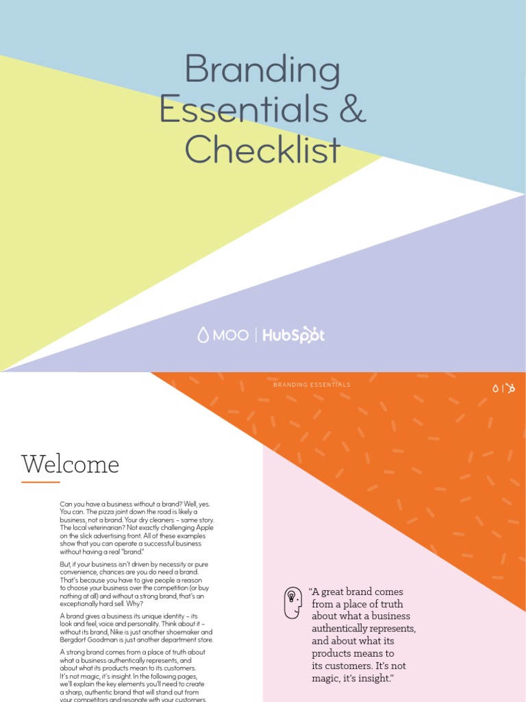 Branding Essentials Checklist | PDF | Brand | Social Media