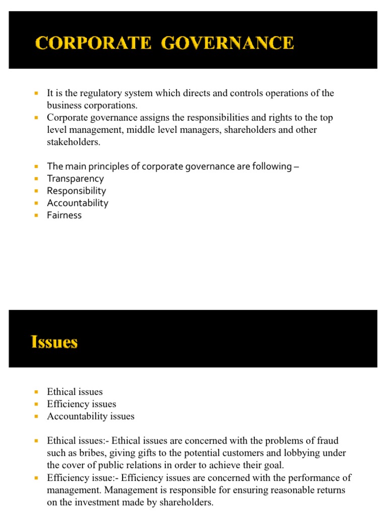 An Analysis of Corporate Governance Models and Key Issues Related to ...