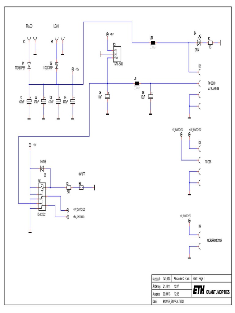 Power Supply Schema | PDF