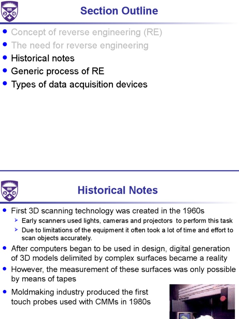 Concept of Reverse Engineering (RE) The Need For Reverse Engineering | PDF | Computer Aided ...