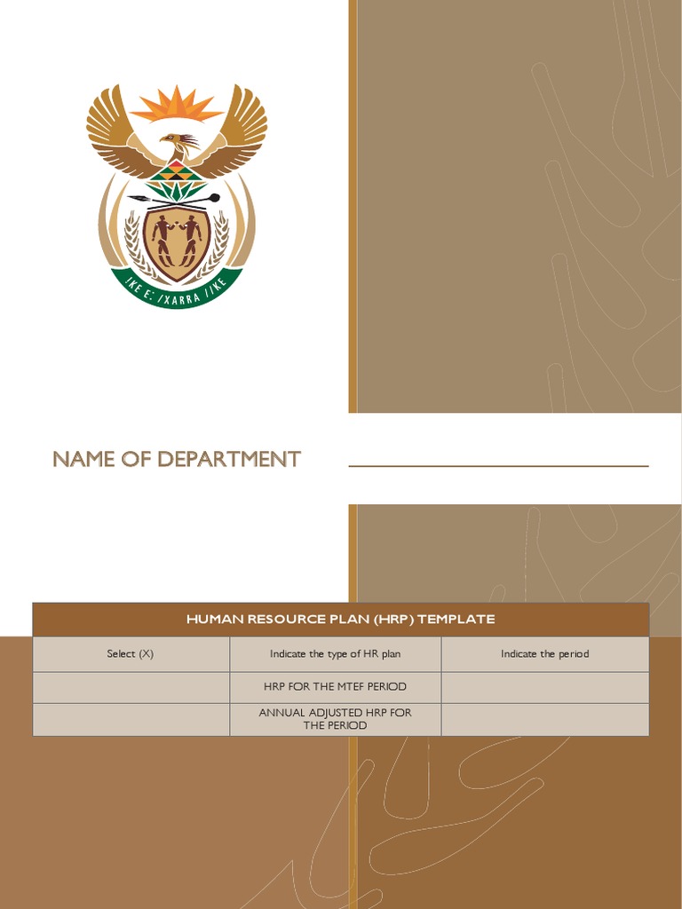 Human Resurce Plan HRP Template | PDF | Competence (Human Resources ...