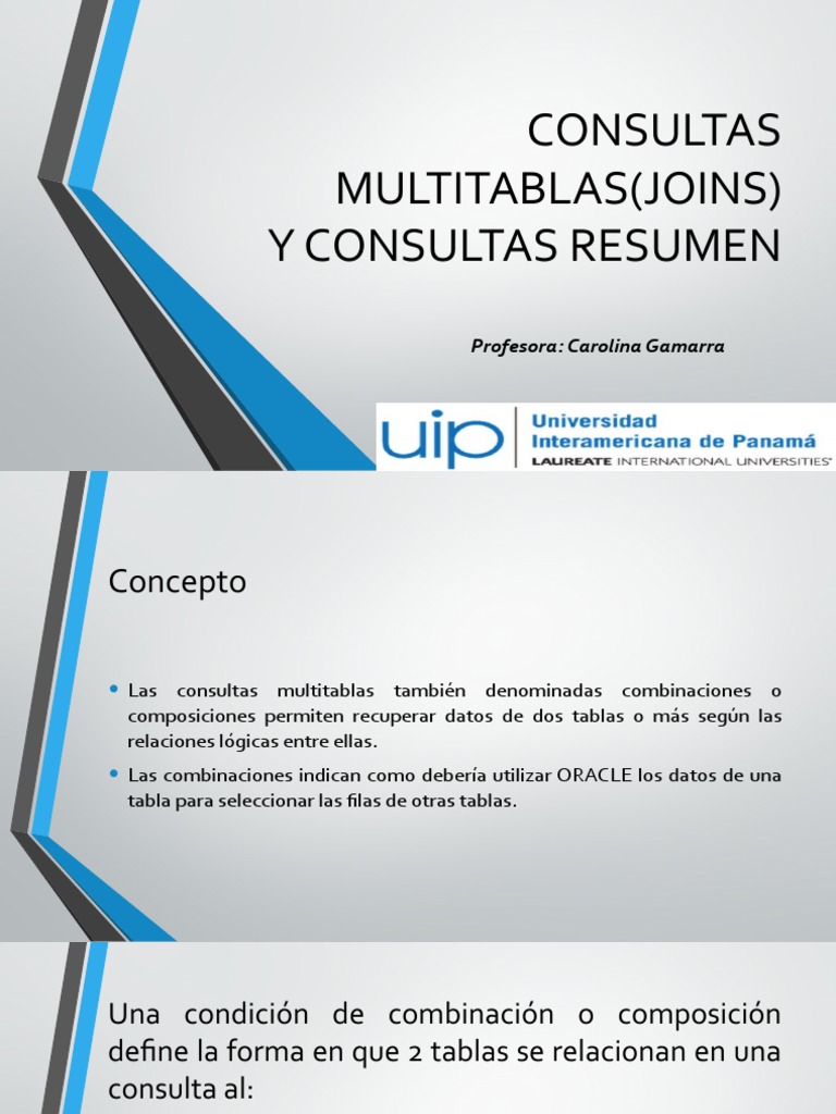 Consultas SQL Multitablas y Resumen | PDF | SQL | Datos
