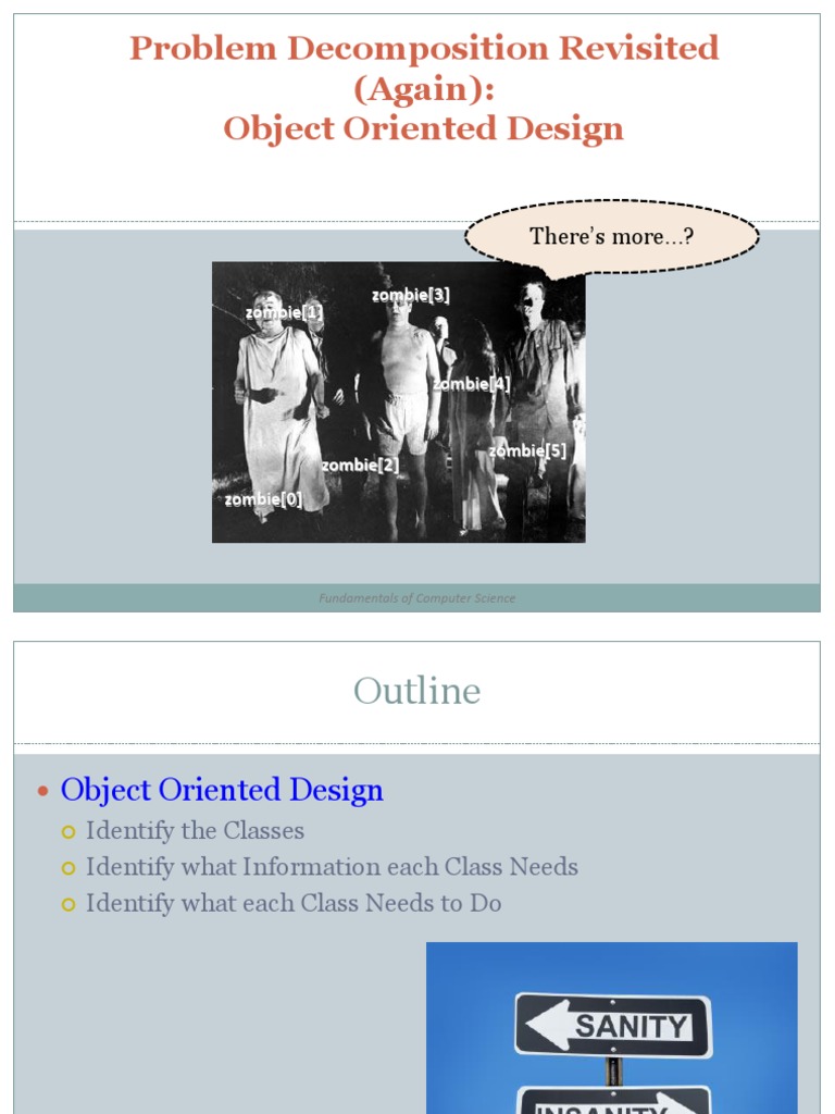 16 - Problem Decomposition - Revisited | PDF | Class (Computer Programming) | Object Oriented ...