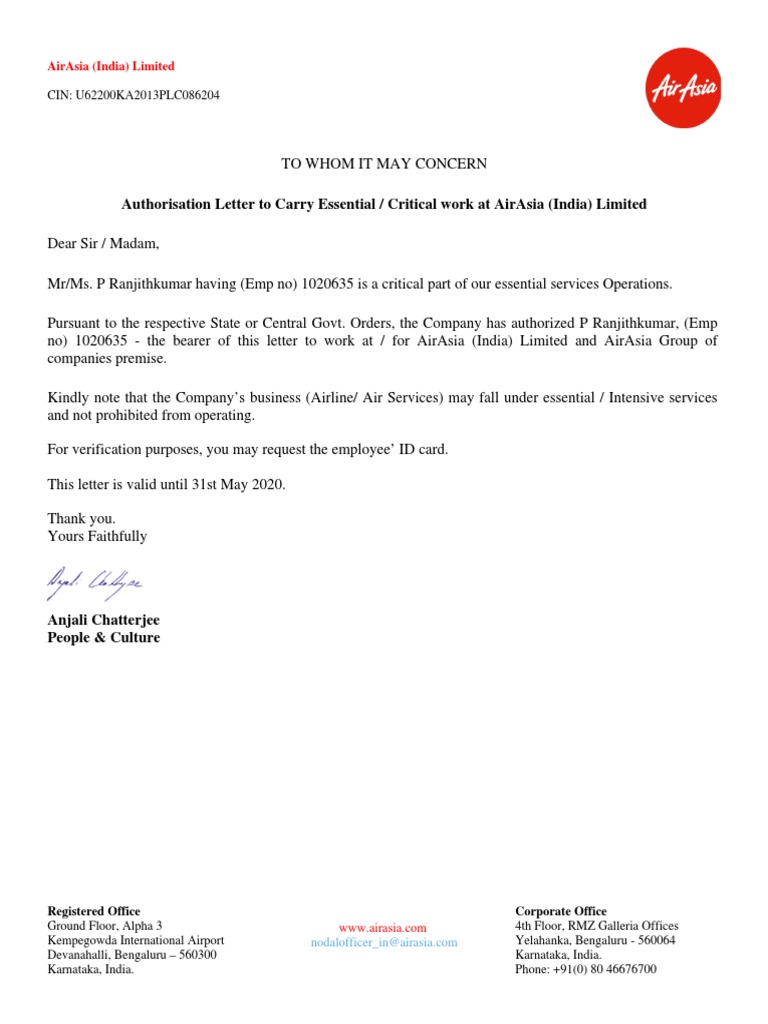 Authoritative Letter PDF | PDF