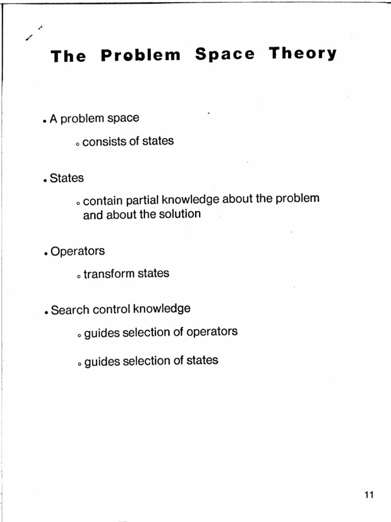 The Problem Space Theory: States | PDF | Algorithms | Design