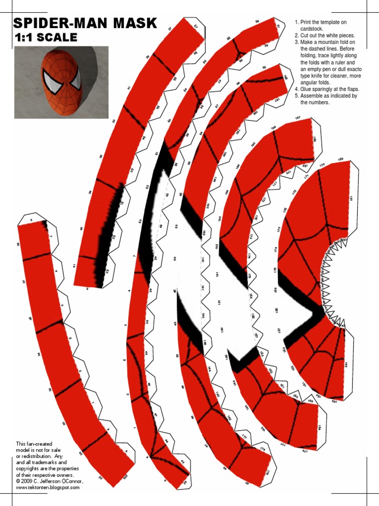 Spider Man Outline Cut Out
