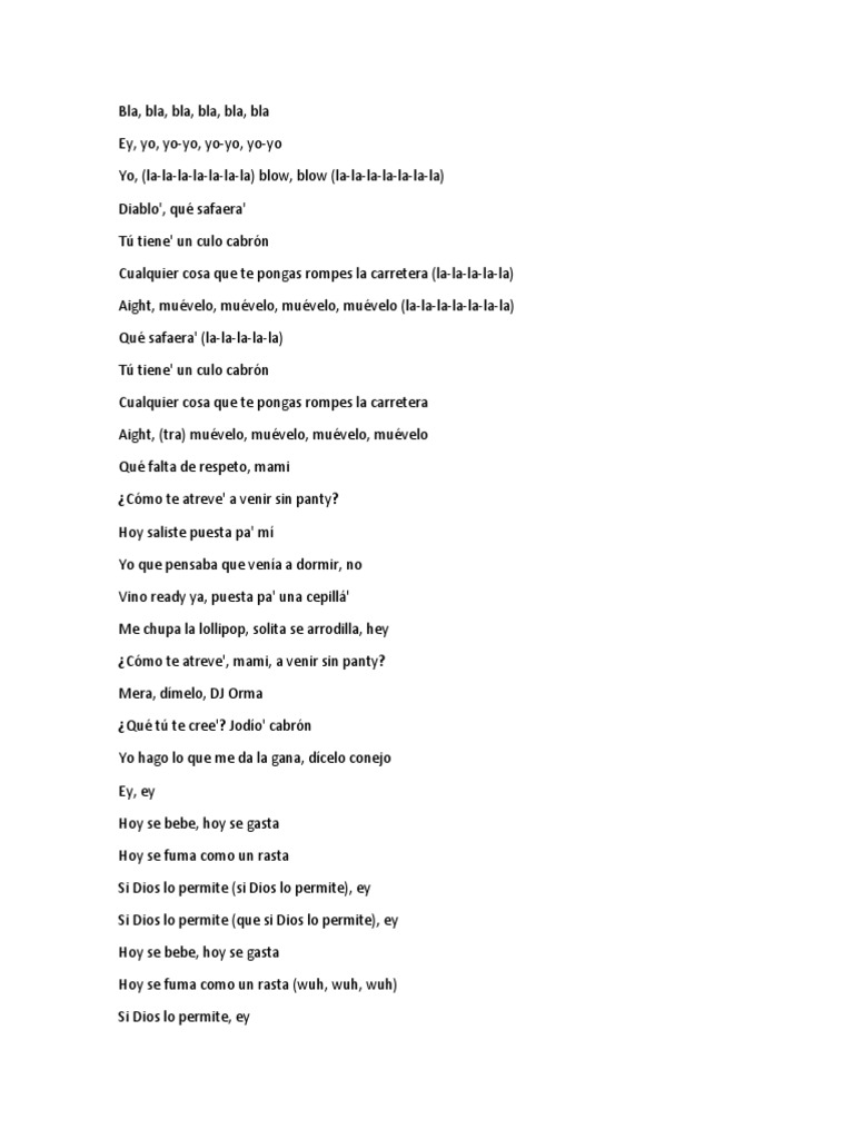 Letra de Safaera | PDF