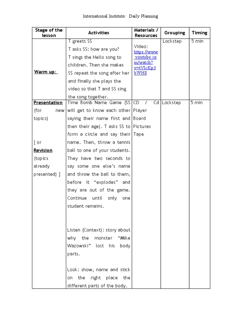 Daily Lesson INSTRUCTION With EXAMPLES | PDF | Question | Fluency
