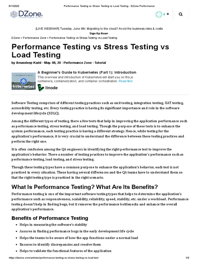 Performance Testing Vs Stress Testing Vs Load Testing | Download Free ...