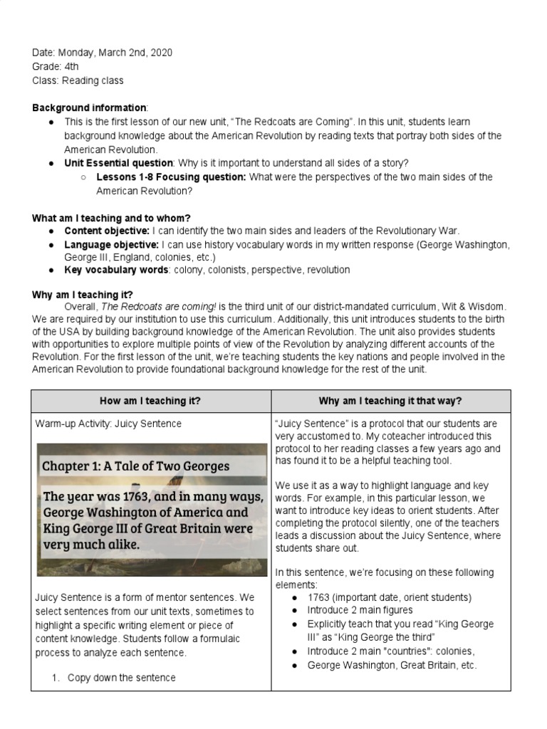 American Revolution Introduction Lesson | Download Free PDF | American ...