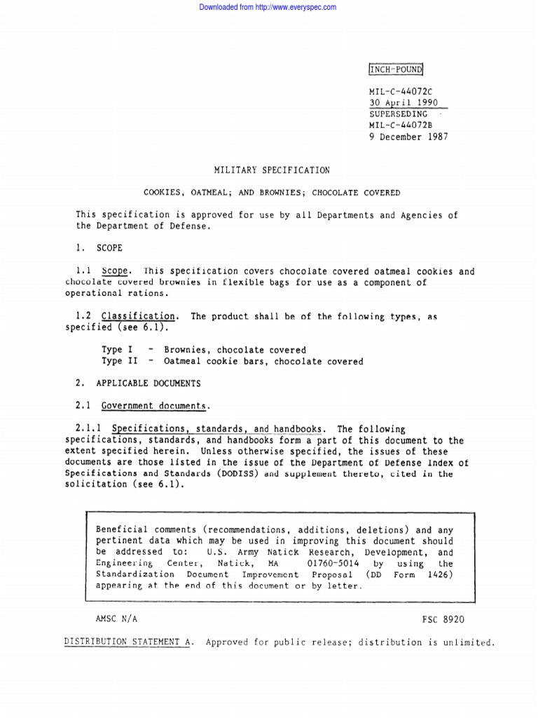 A Collection of Technical Specifications Downloaded from Everyspec.com ...