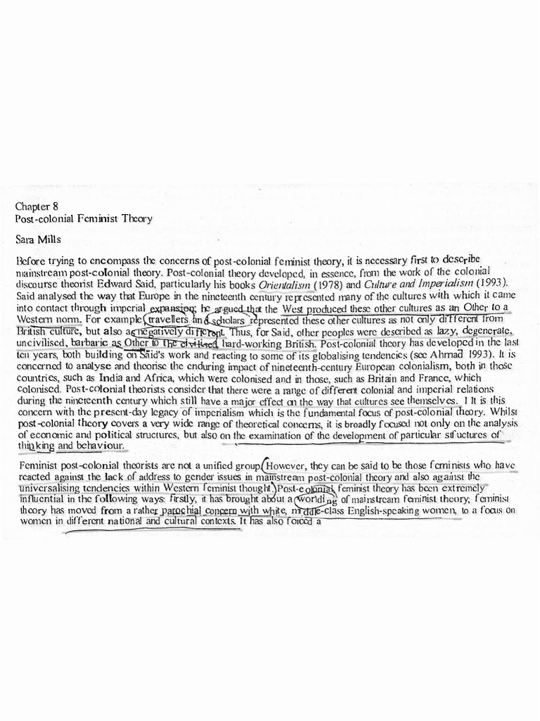 Postcolonial Feminist Theory | PDF | Colonialism | Postcolonialism