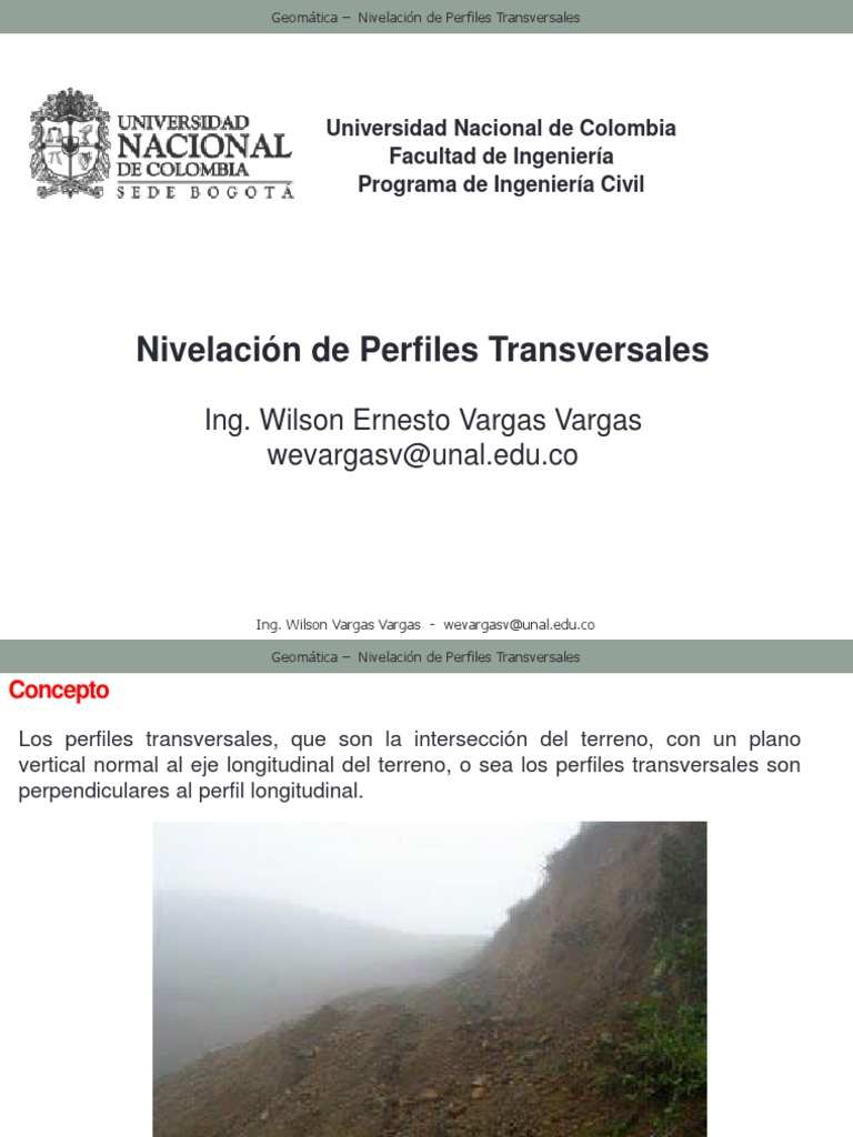 16 Perfiles Transversales | PDF | Perpendicular | Geometría