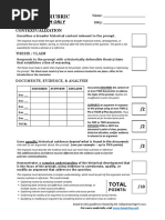 APUSH LEQ Rubric Guide | PDF | Argument | Reason