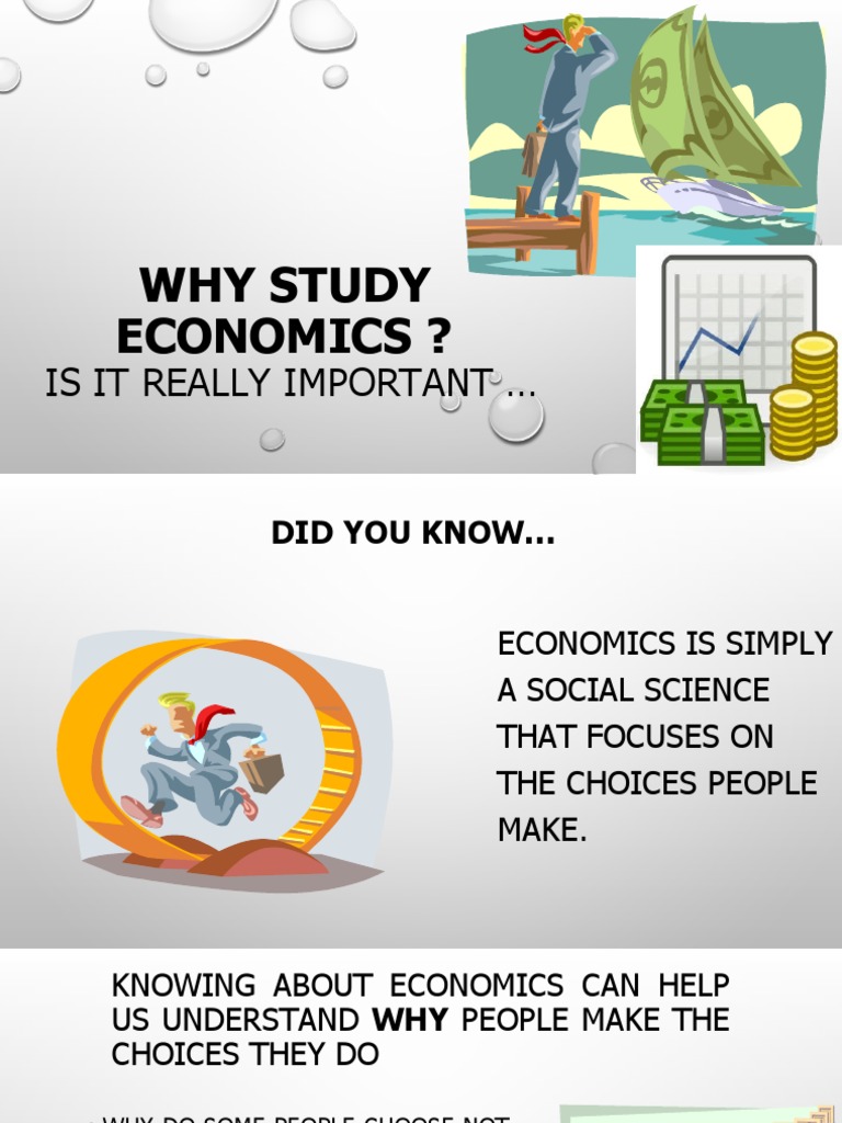 Why Study Economics ?: Is It Really Important | PDF | Economics | Economies