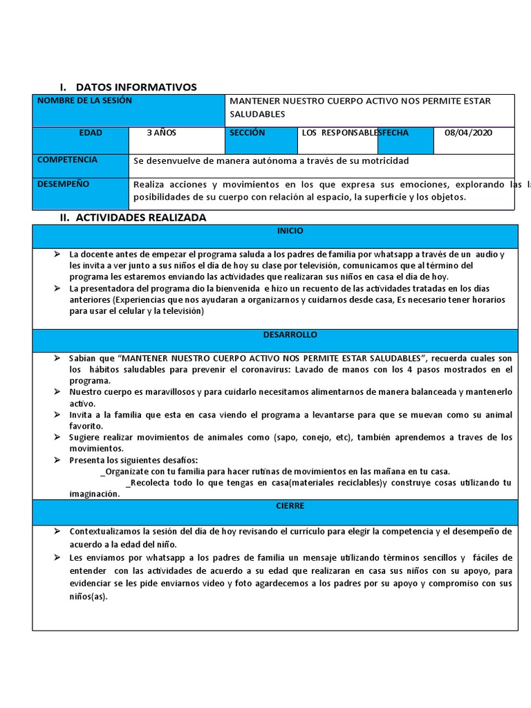 Sesion 3 y 4 Lili | PDF | Naturaleza | Enseñando y aprendiendo