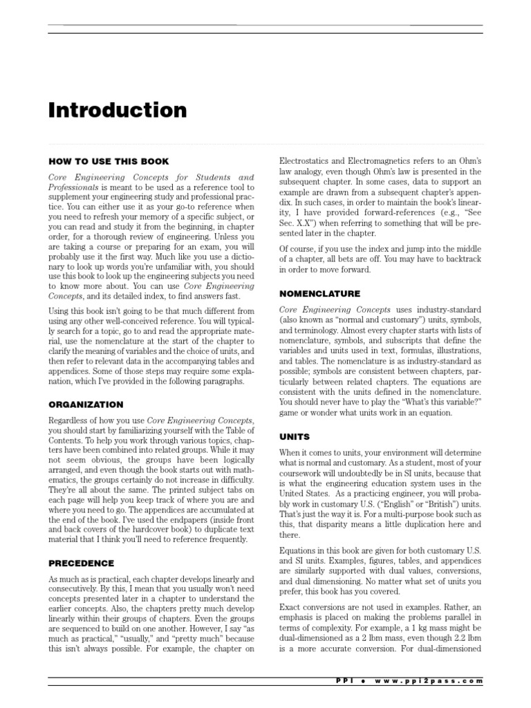 How To Use This Book: Core Engineering Concepts For Students and ...