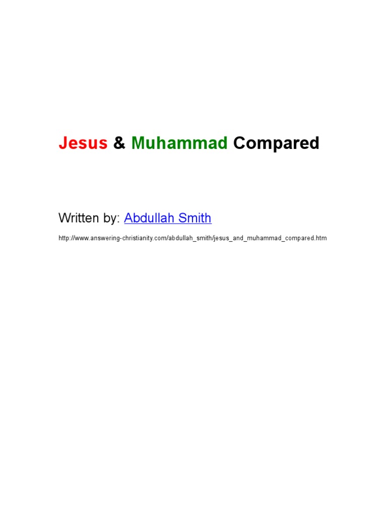 Jesus vs. Muhammad: Compassion Comparison | PDF | Muhammad | Jesus