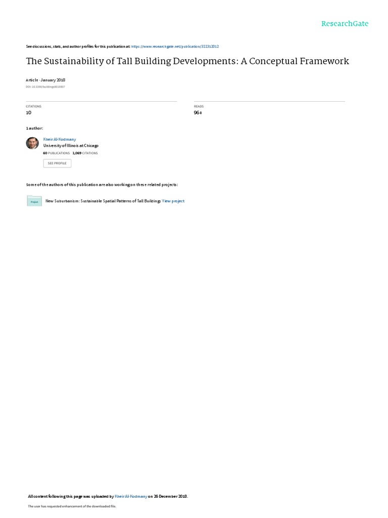 2018 1 Buildings SustainabilityConceptualFramework | PDF | Sustainability