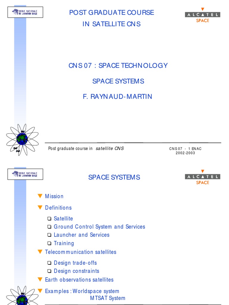 Space System 2002 2003 | PDF | Satellite | Launch Vehicle