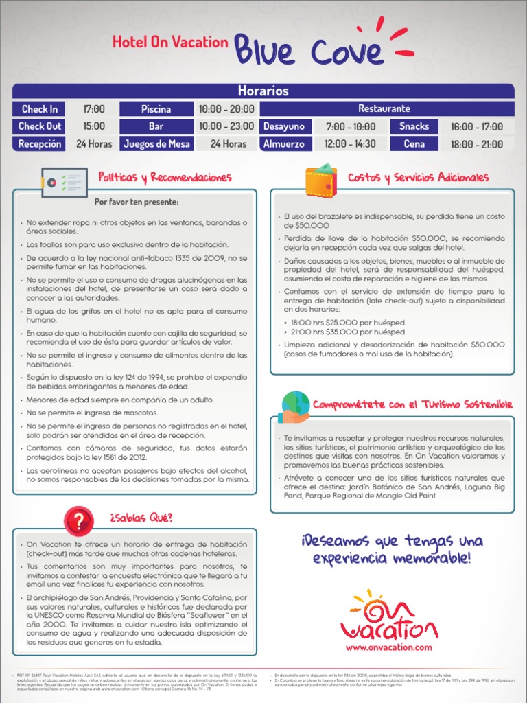 Briefing - Hotel Blue Cove | PDF | Hotel | Turismo y Ocio