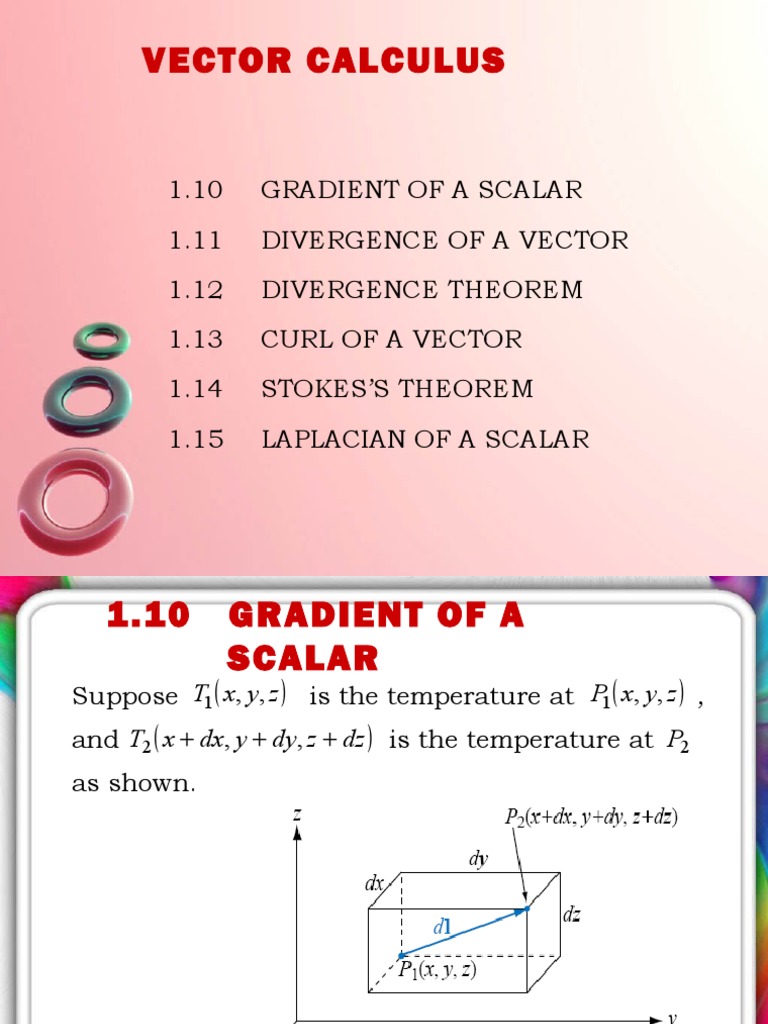Vector Calculus | PDF | Divergence | Gradient