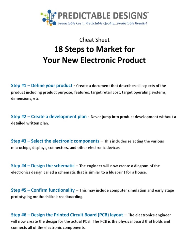 Steps to Develop an Electronic Product | PDF | Printed Circuit Board ...