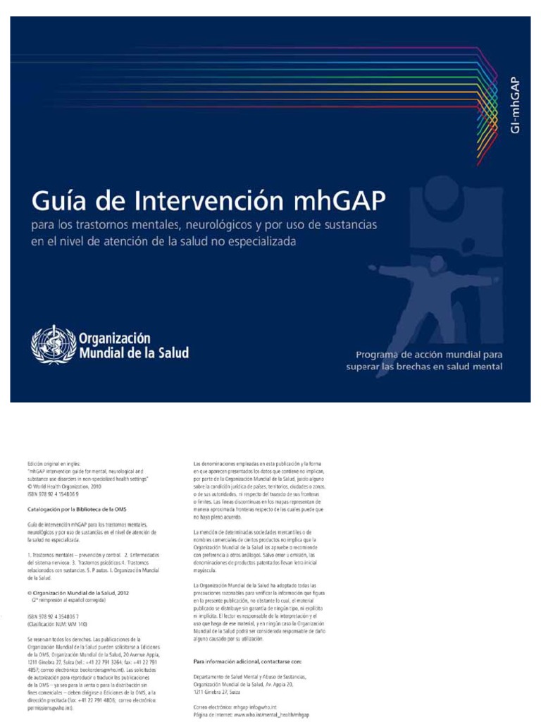 Guia de Intervencion MhGAP | PDF