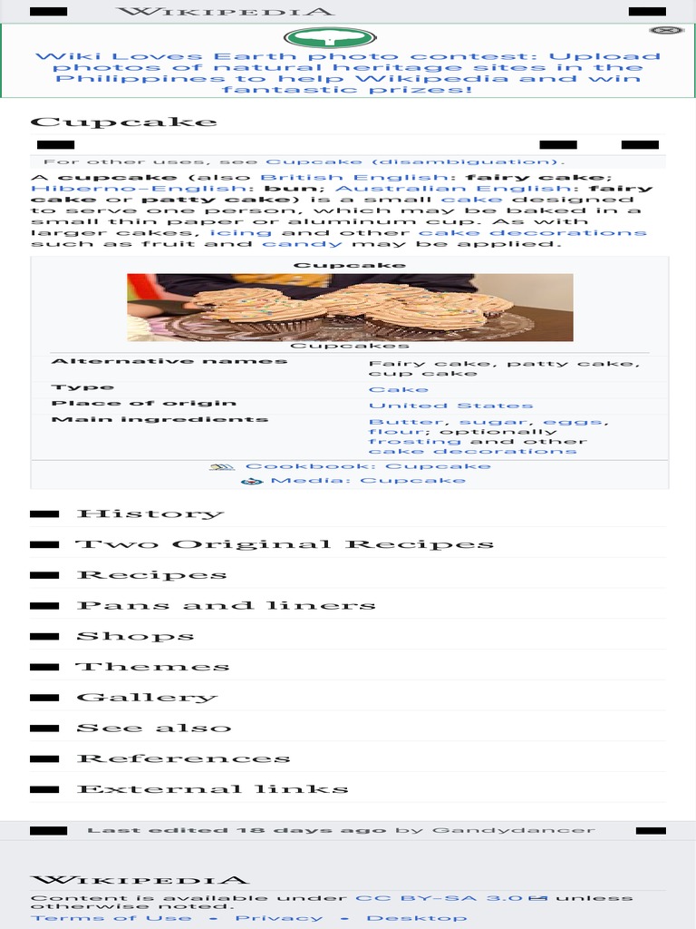 Cupcake: History Two Original Recipes Recipes Pans and Liners Shops ...