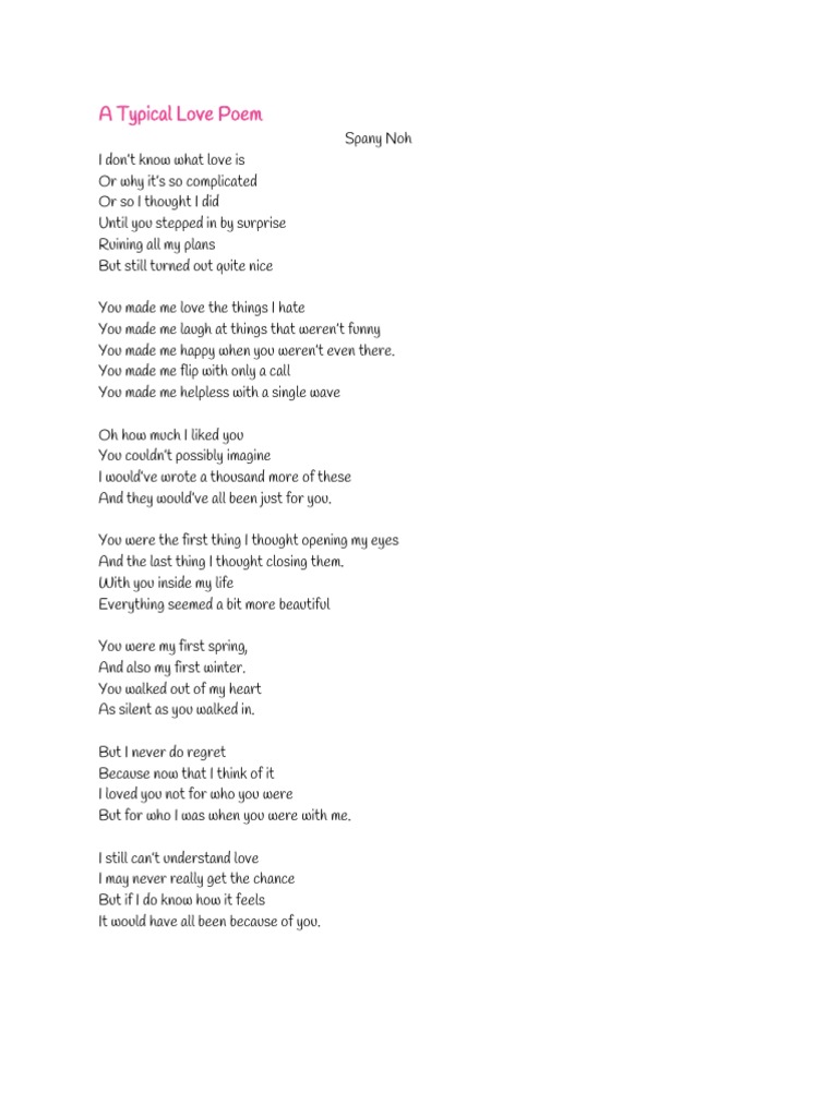 Love Poem Draft | PDF