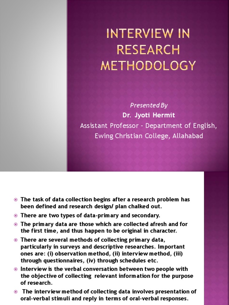 RM - Interview | PDF | Interview | Qualitative Research