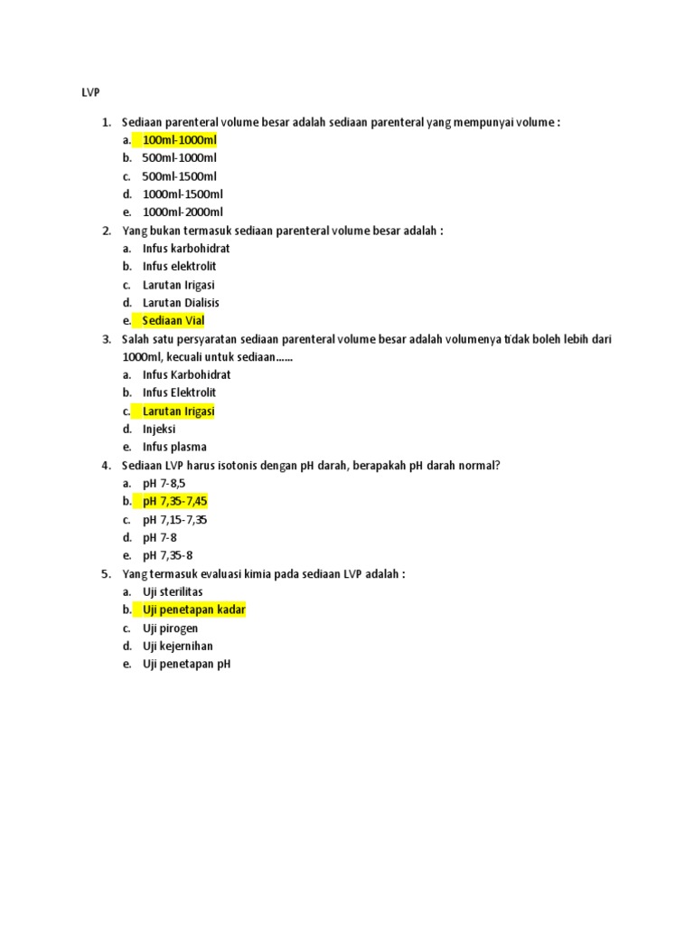 Soal LVP SPV | PDF | Sains & Matematika