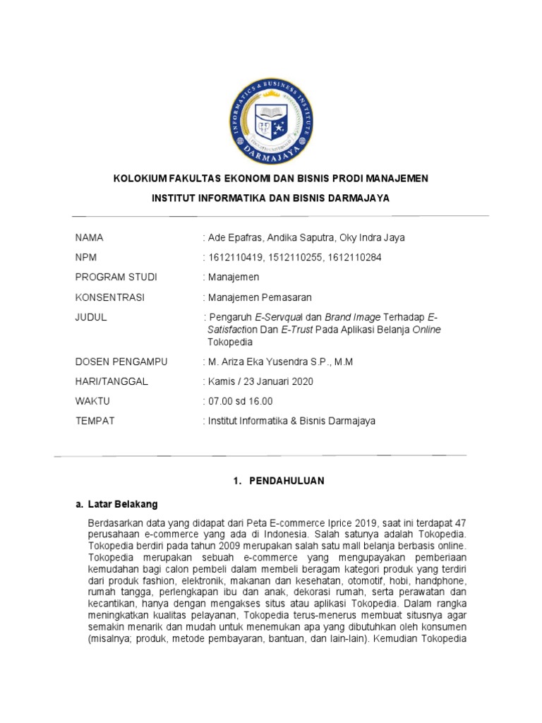 Template Kolokium Ade, Andika, Oky | PDF