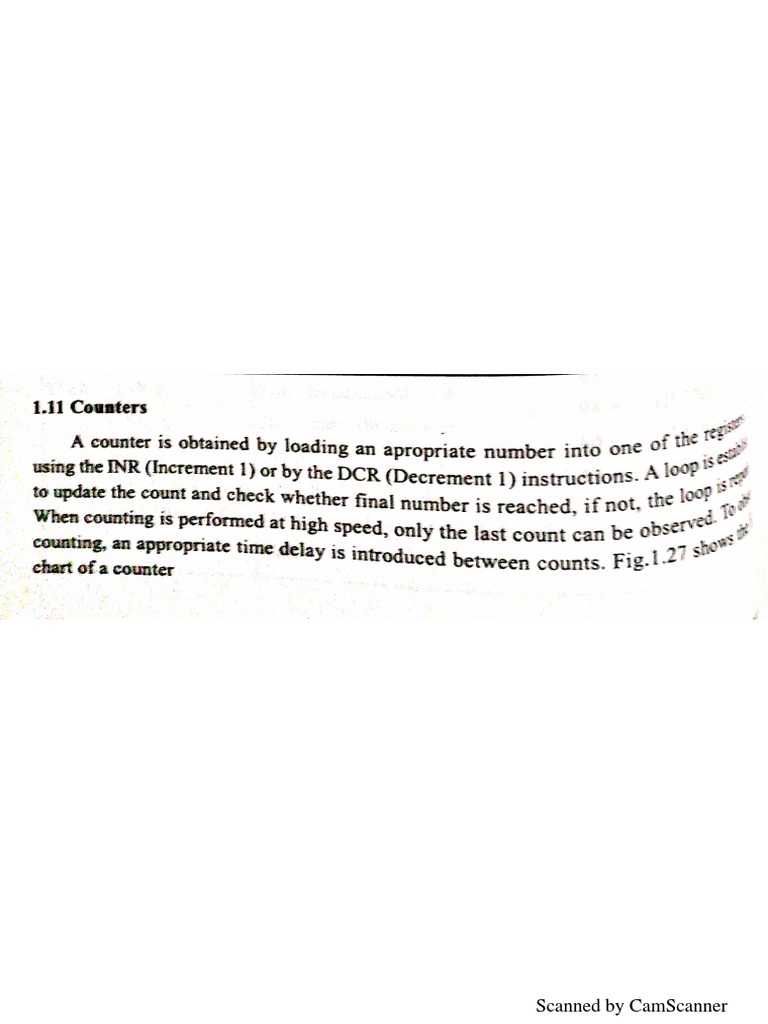 Counters and Time Delays-8085 PDF | PDF