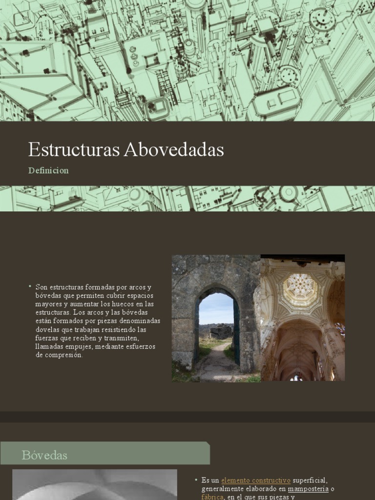 Estructuras Abovedadas y Tipos de Arcos | PDF | Bóveda (Arquitectura ...