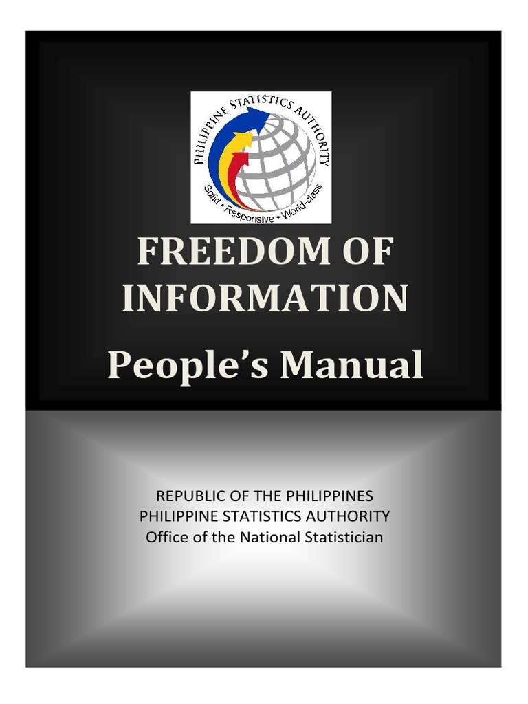 FOI Annex B Peoples Manual Final | PDF | Freedom Of Information Laws By Country | Privacy