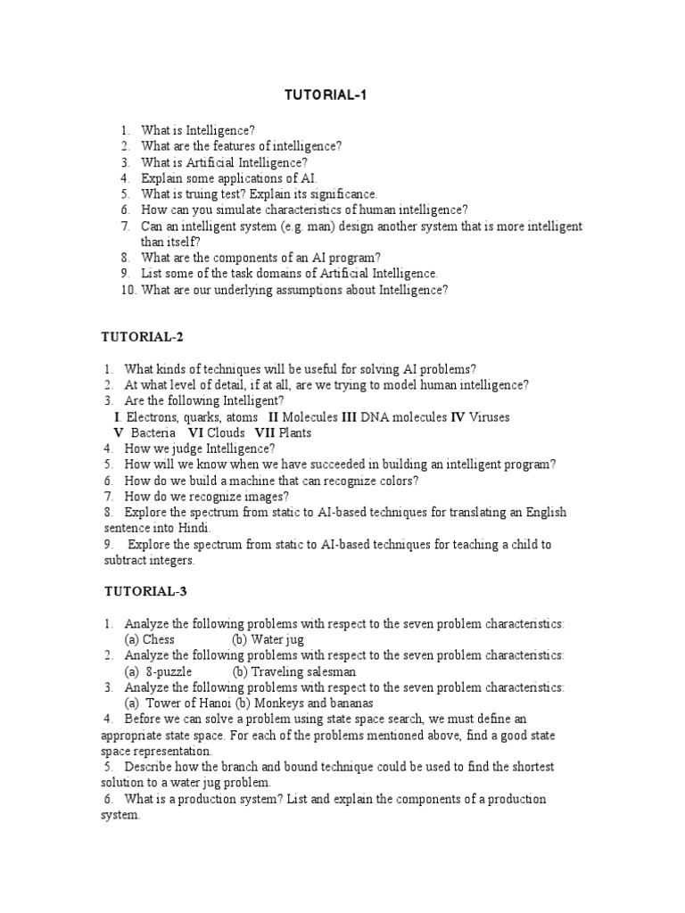 AI Tut Sheets | PDF | Applied Mathematics | Theoretical Computer Science