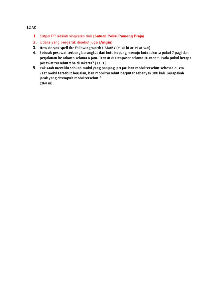 Soal & Jawaban CCP | PDF