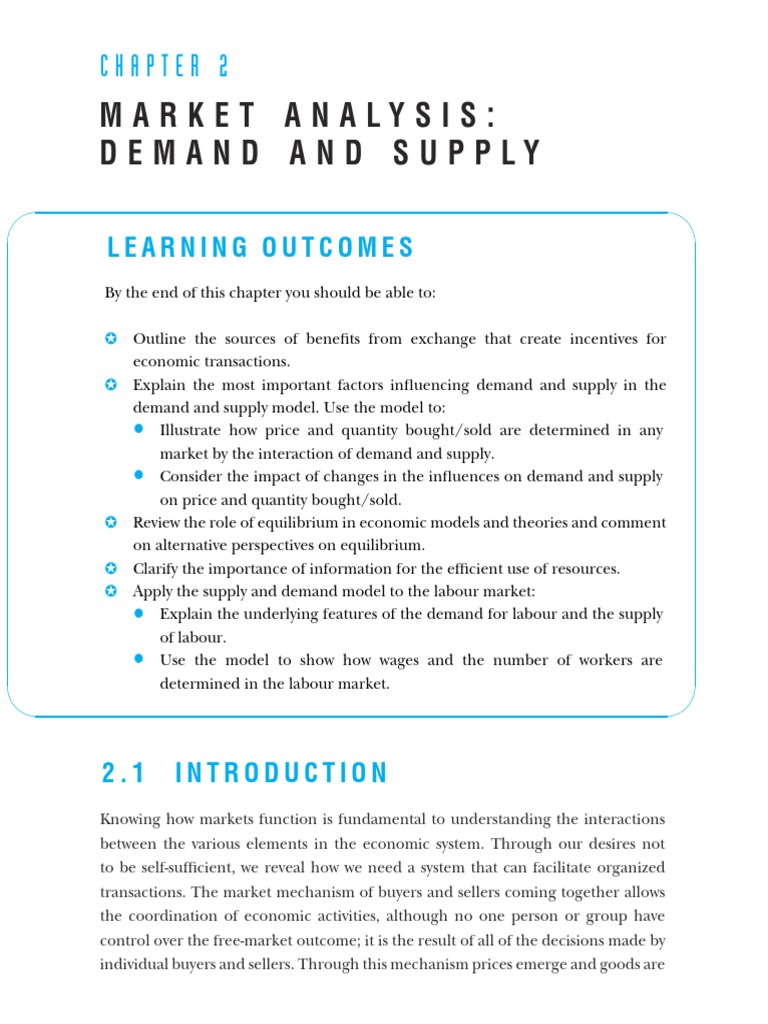 Market Analysis Demand and Supply Model Explained | PDF | Demand ...