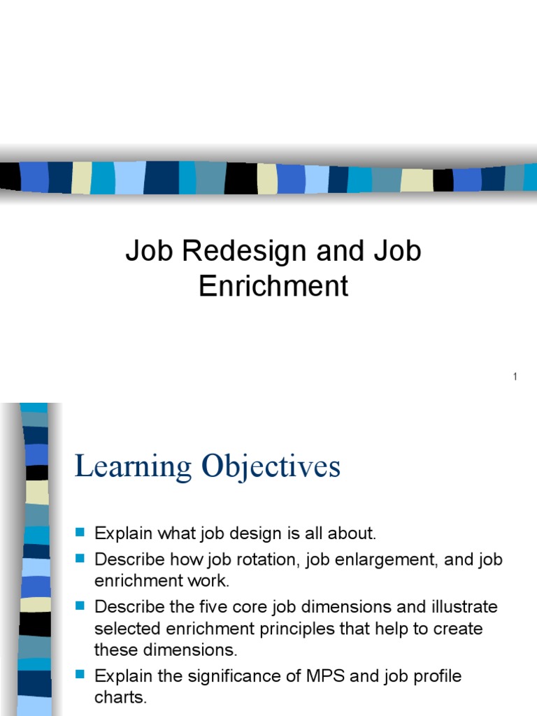 Job Redesign and Job Enrichment | PDF | Business | Human Nature